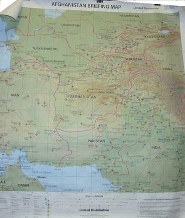 Afghanistan briefing map. Scale 1 : 5.500,000 - Royal Anglian Regiment