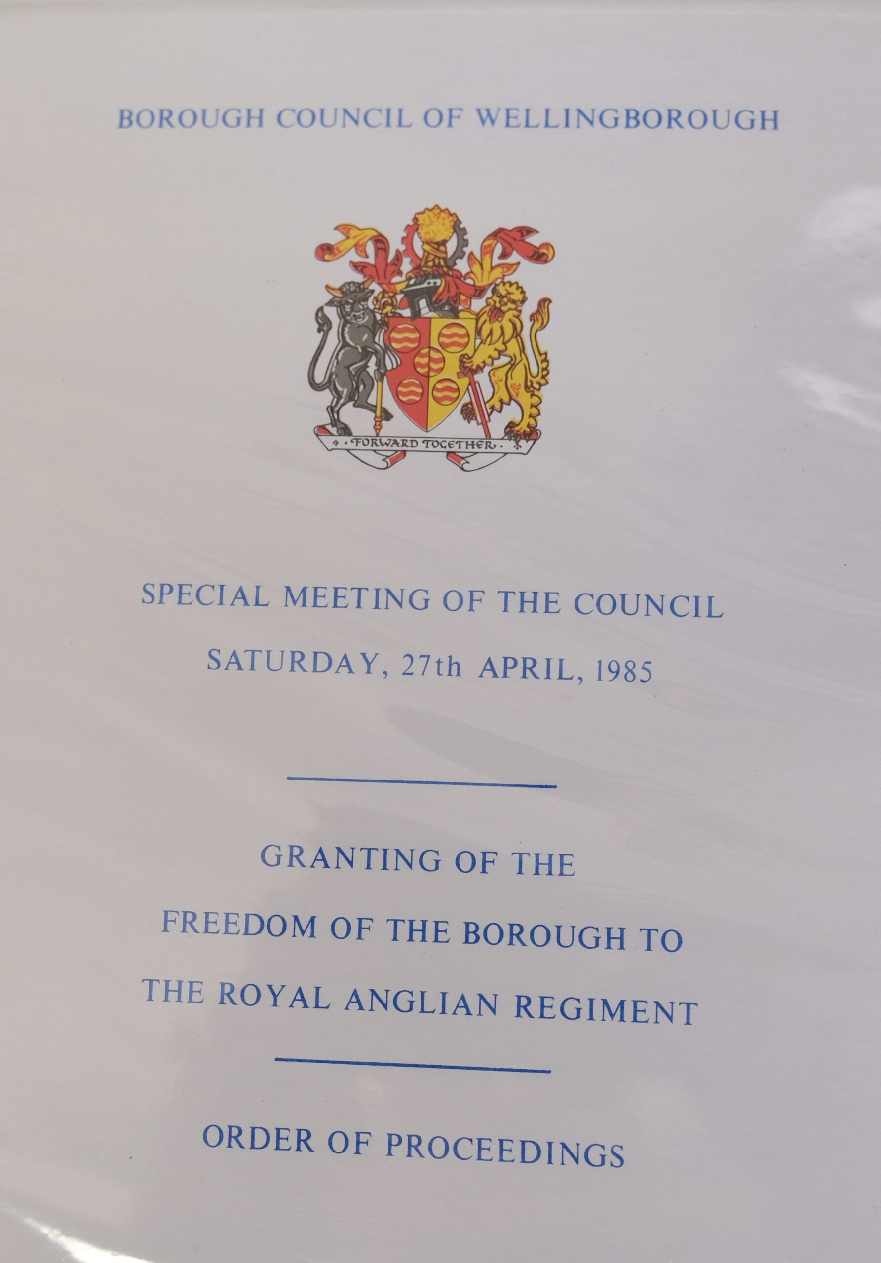 Royal Anglian Regiment Freedom of the Borough of Wellingborough 27 ...