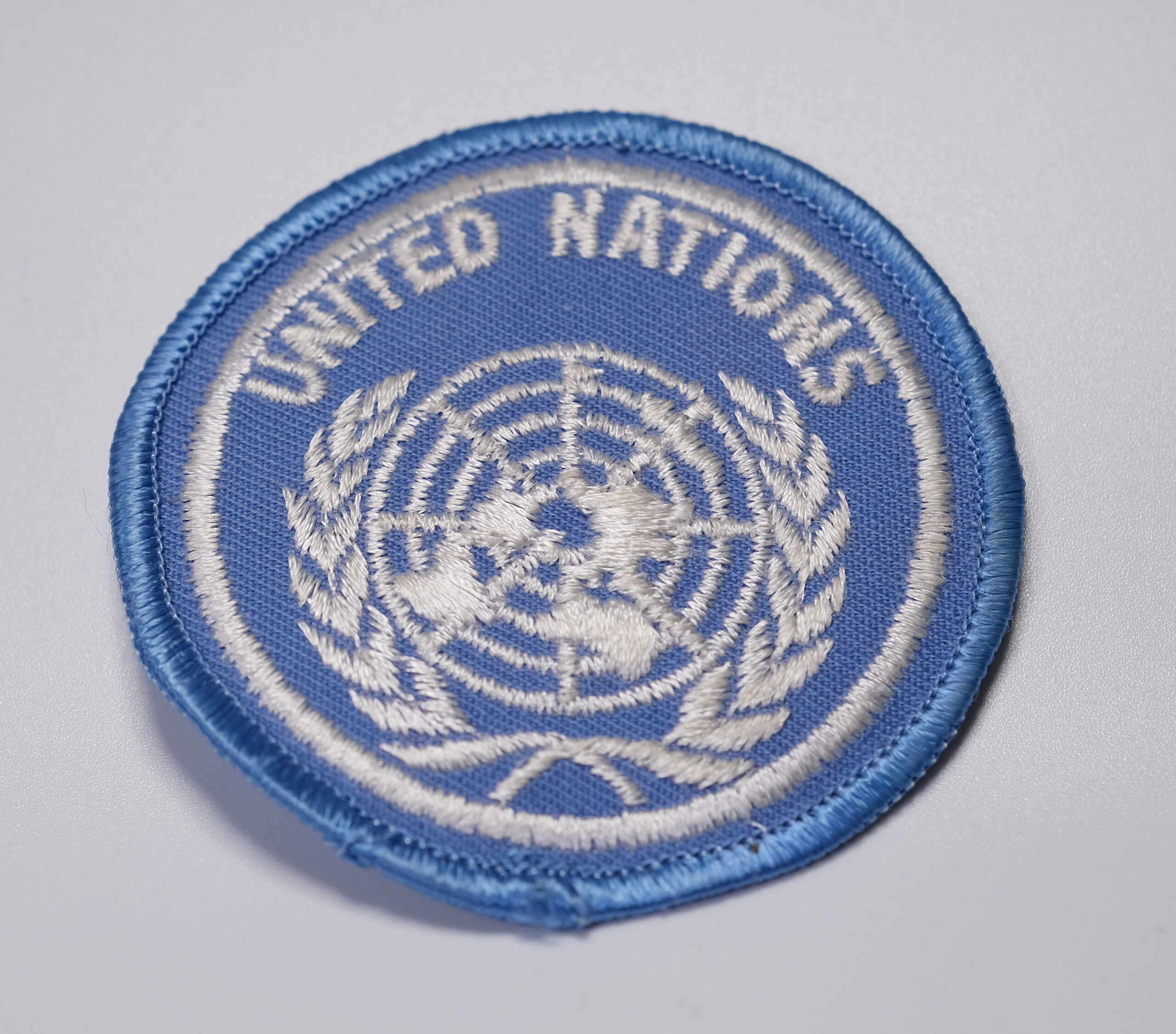 United Nations cloth badge worn by Royal Anglian Regiment Soldiers on ...
