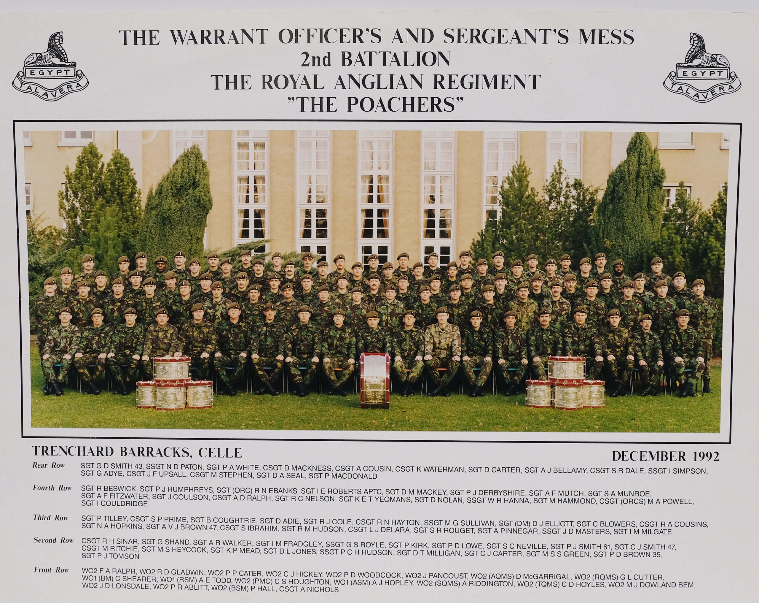 Warrant Officers' and Sergeants Mess' 2nd Battalion Royal Anglian ...