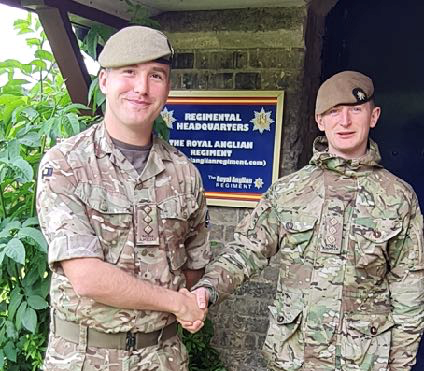 Captain Jake Peel Joins RHQ Team as Regimental Adjutant - Royal Anglian ...