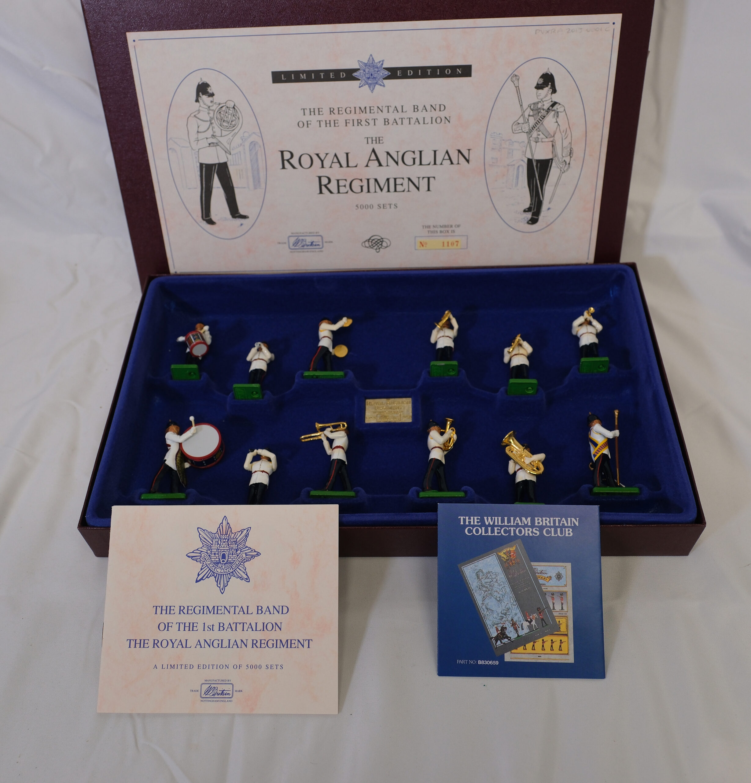 William Britain Collection Club model set of the Regimental Band of the ...