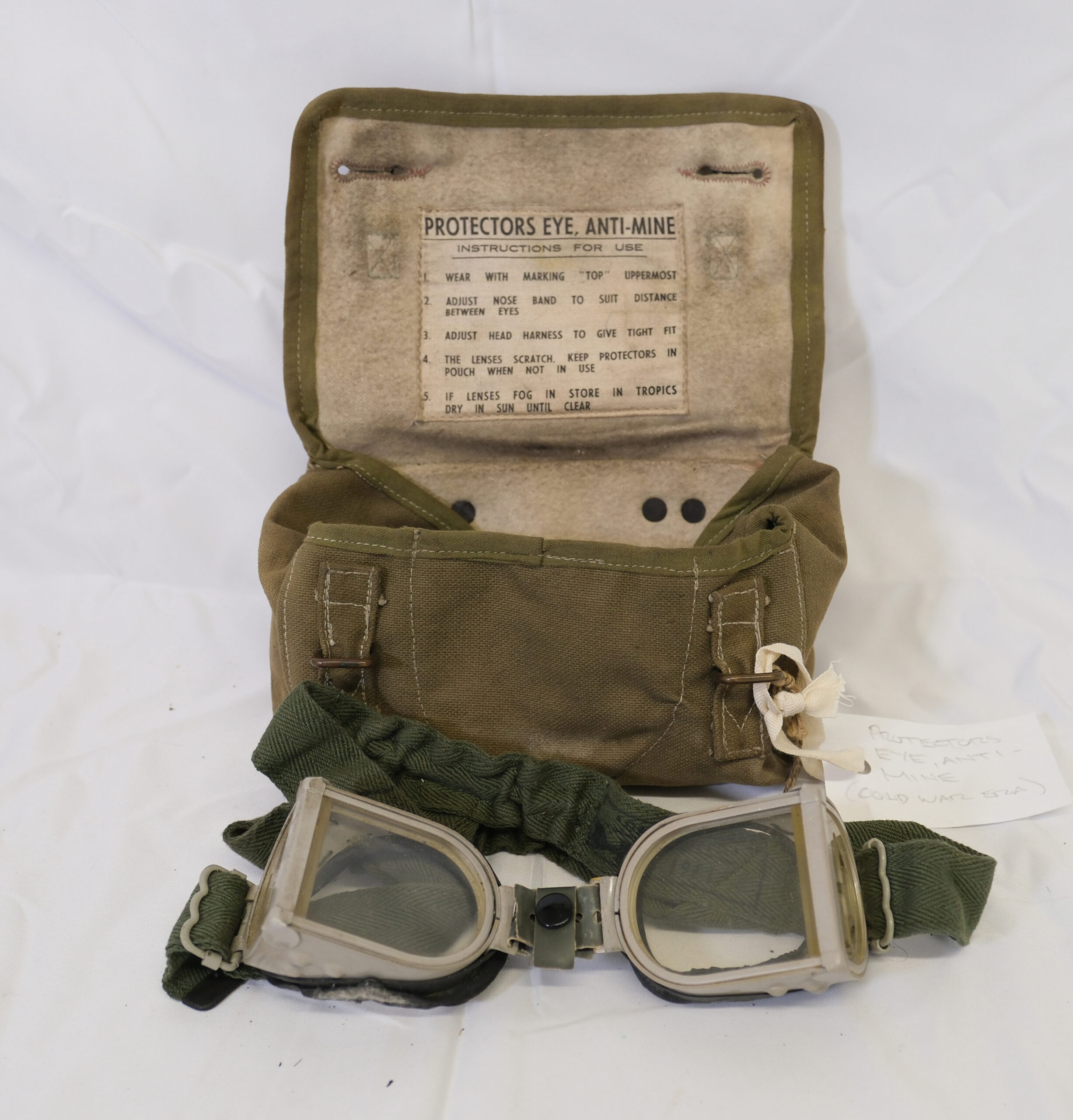 British Army driving Goggles and case from the Gulf War - Royal Anglian ...