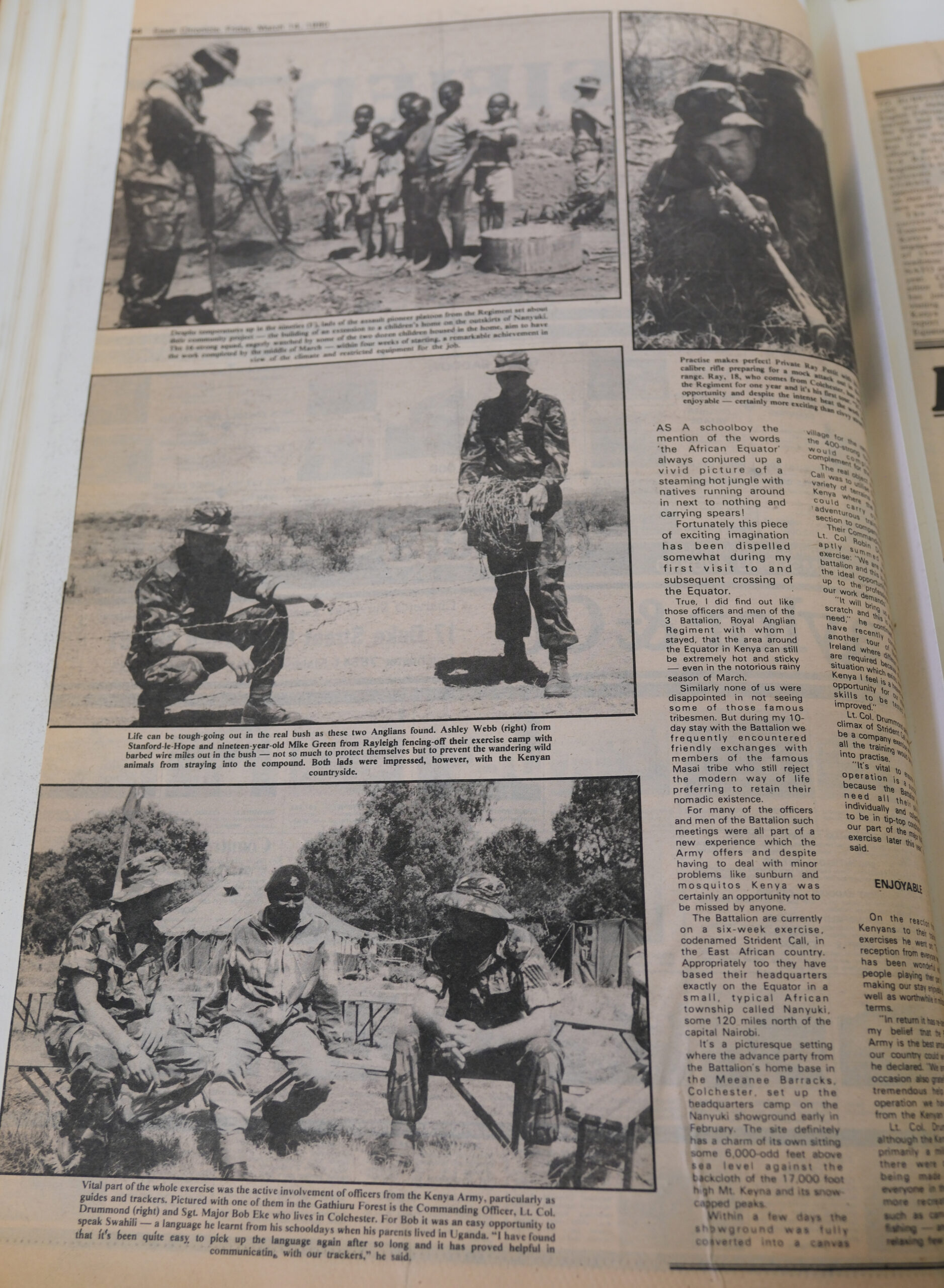 3rd Battalion (Pompadours) Kenya 1980 - Royal Anglian Regiment