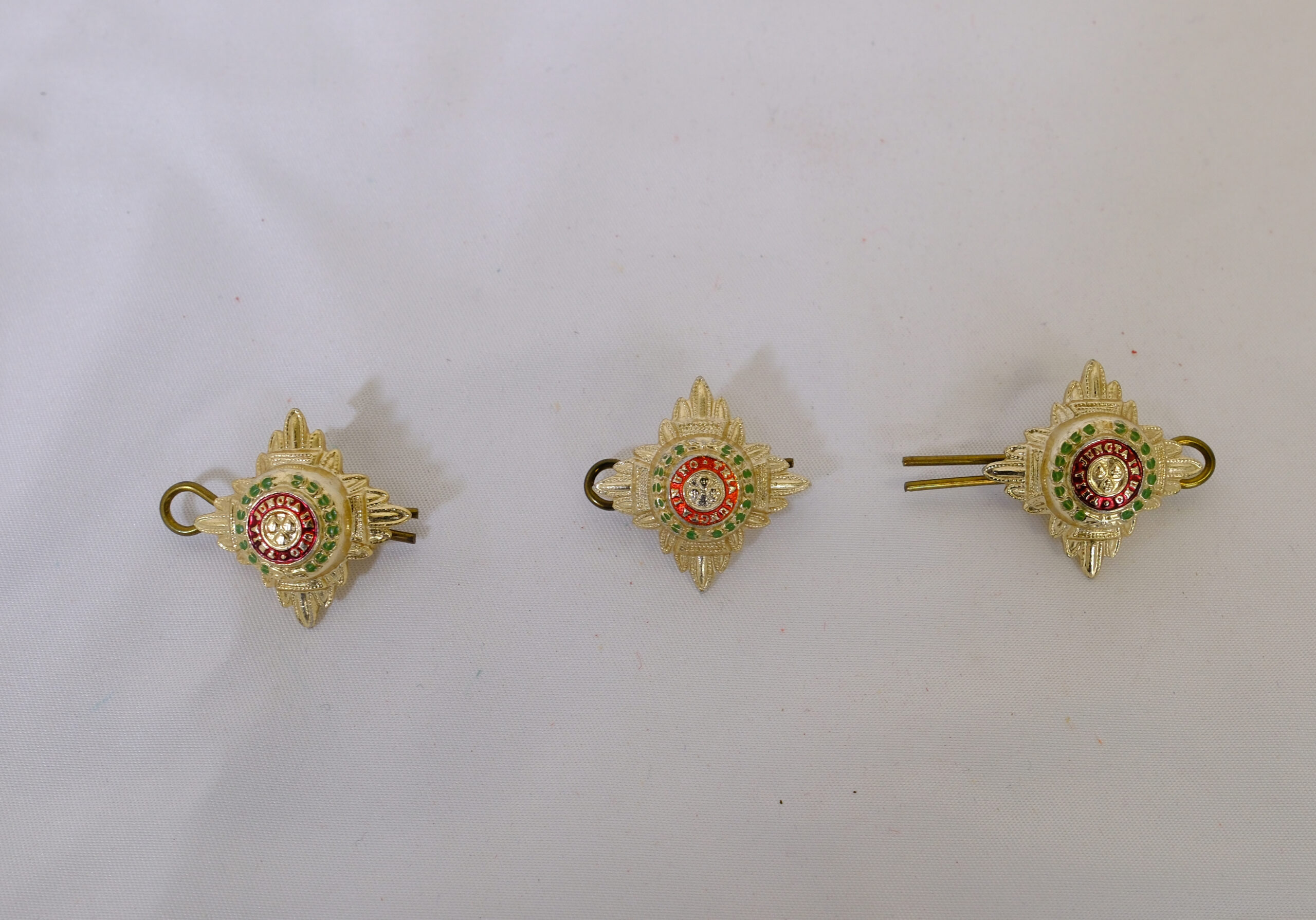 Essex Regiment Collar Officers pips for uniform - Royal Anglian Regiment