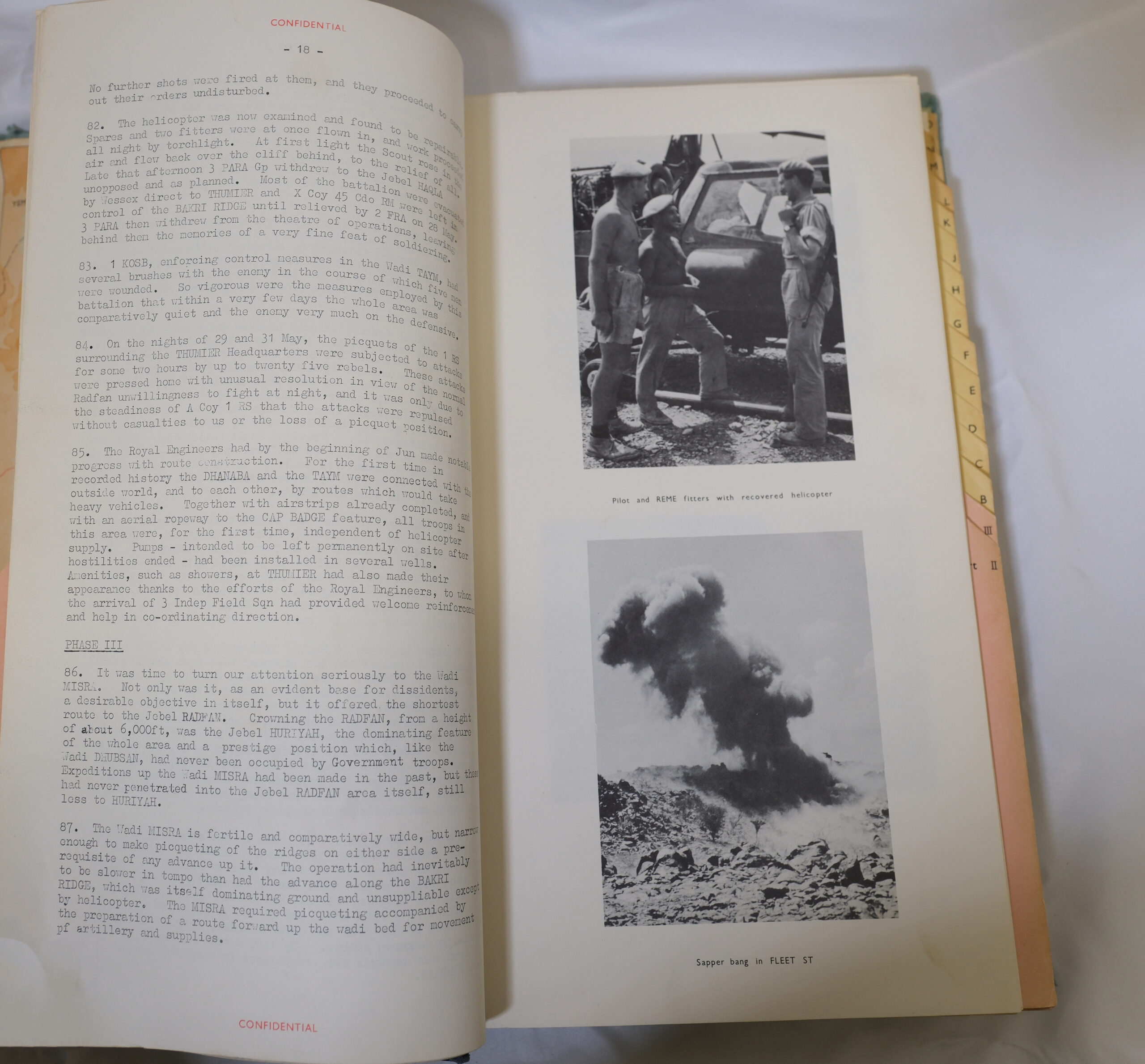 Operations in Radfan 1964 operations guide notes - Royal Anglian Regiment