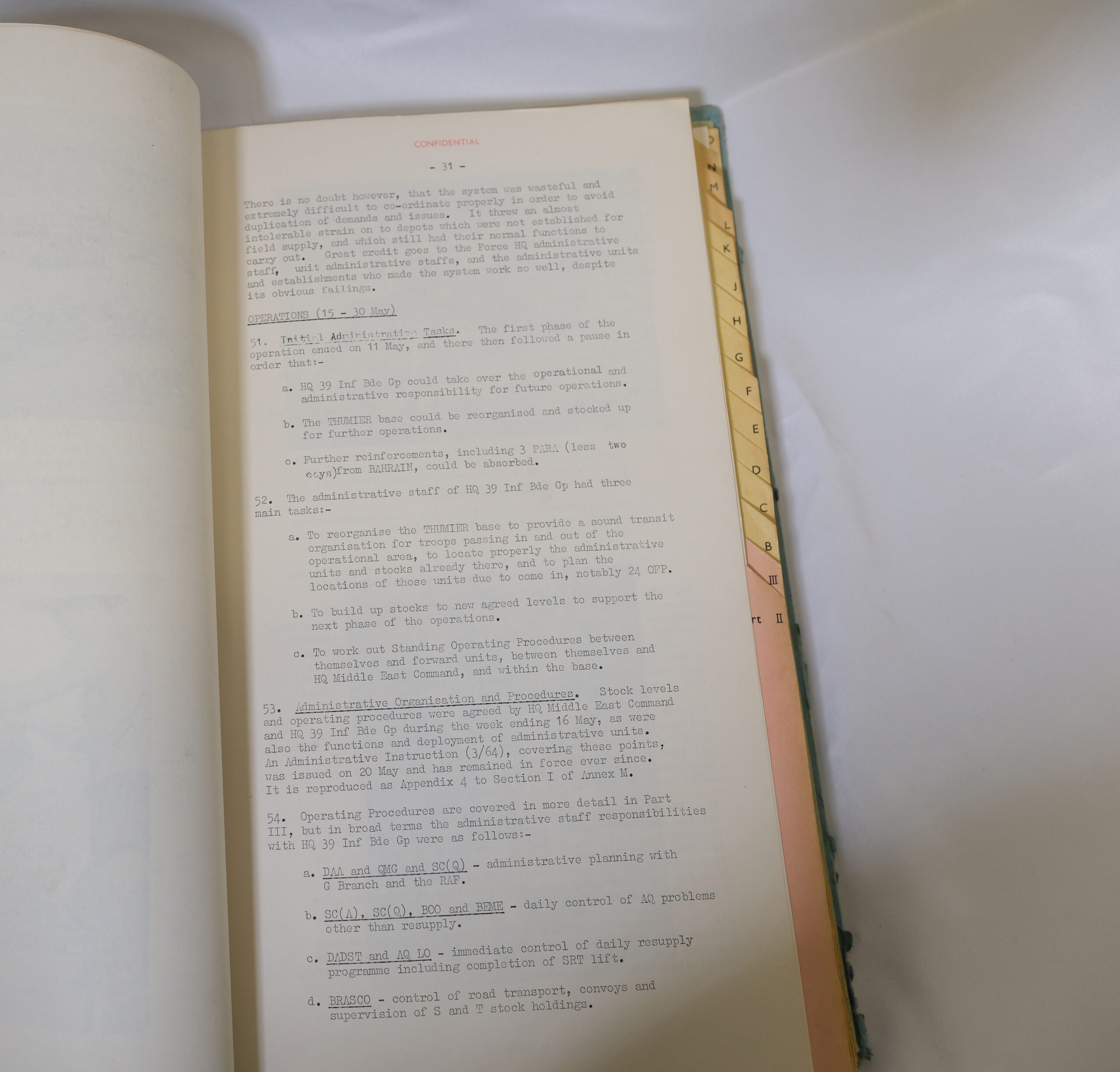 Operations in Radfan 1964 operations guide notes - Royal Anglian Regiment