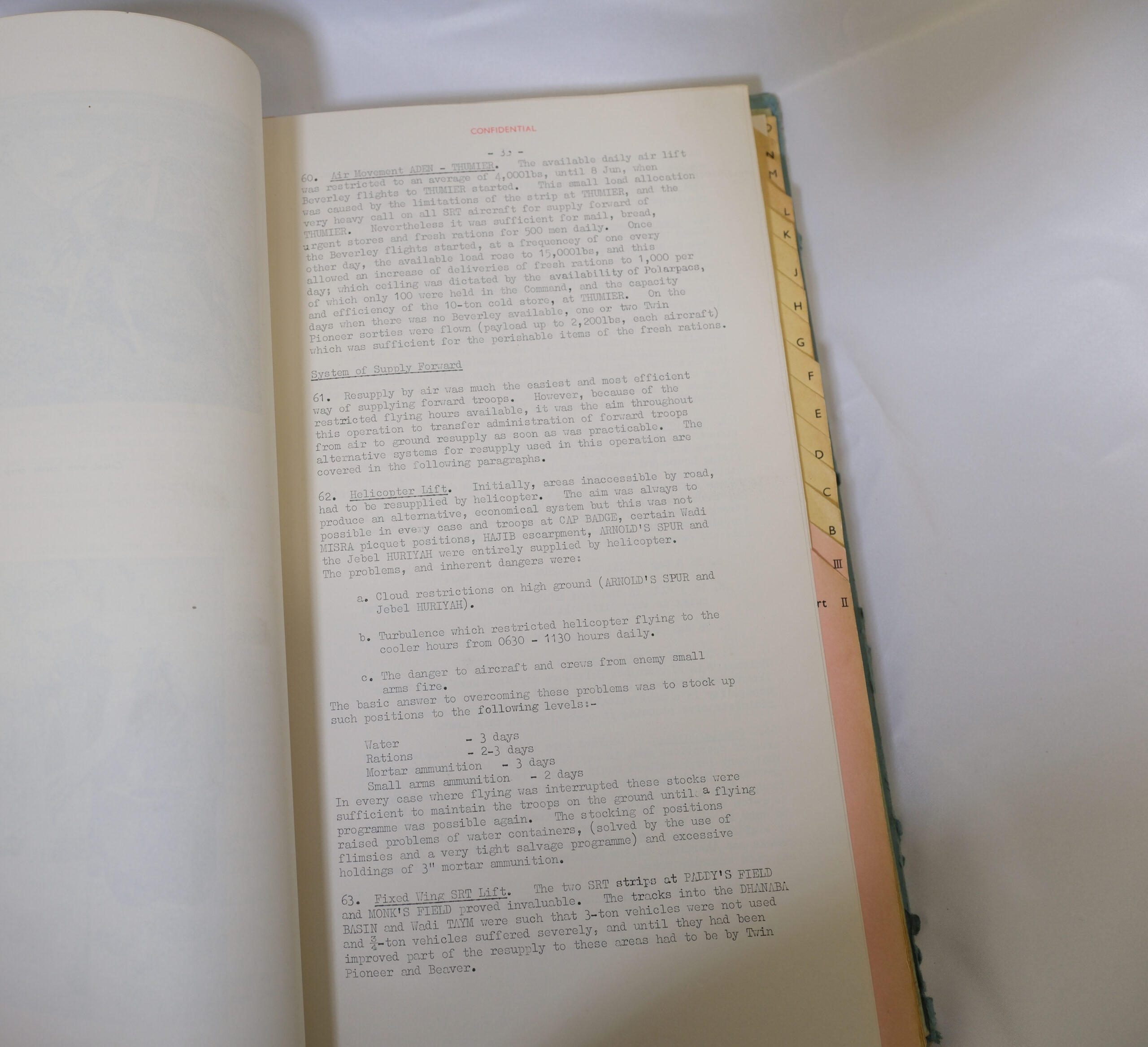 Operations in Radfan 1964 operations guide notes - Royal Anglian Regiment