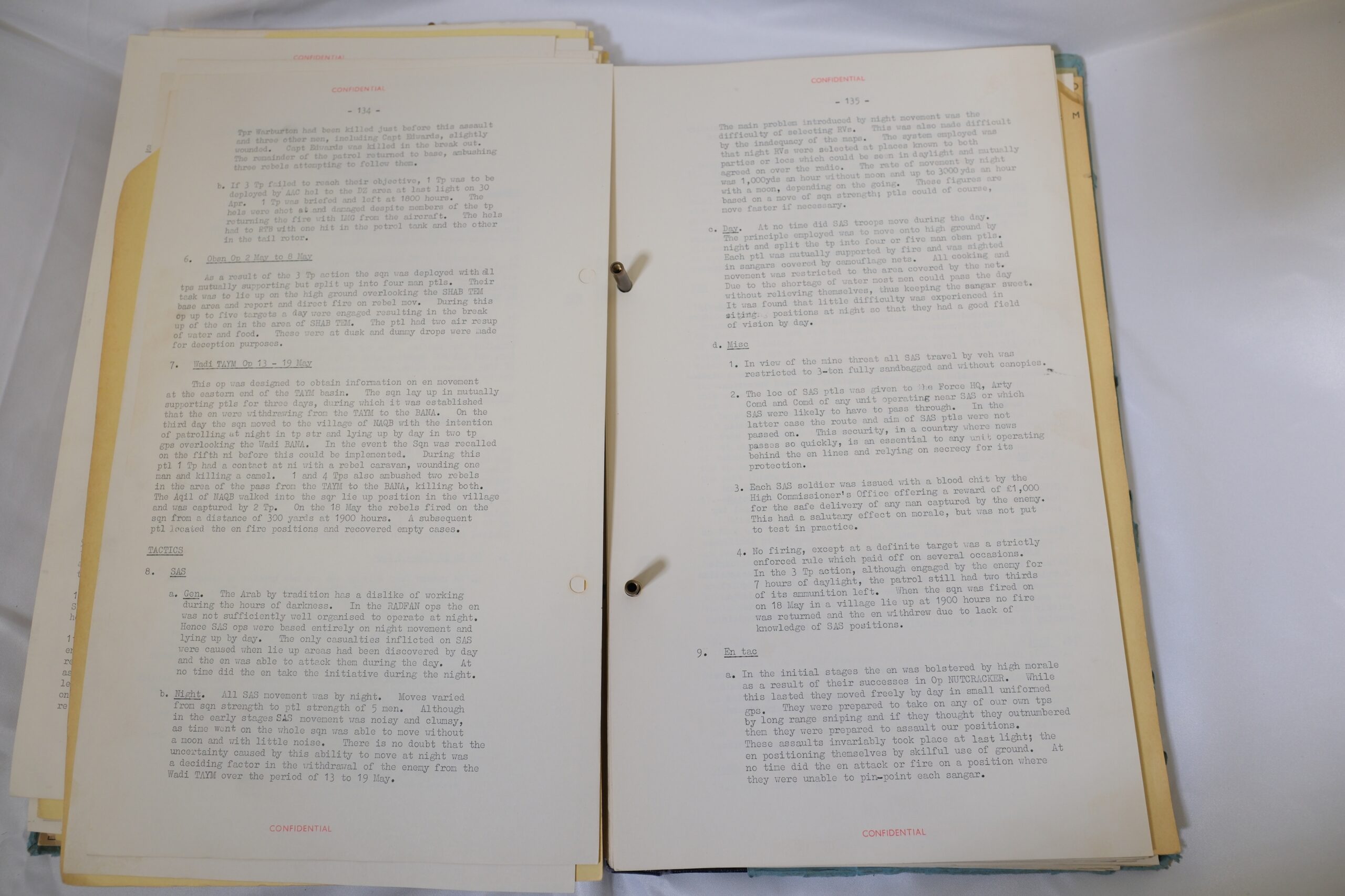 Operations in Radfan 1964 operations guide notes - Royal Anglian Regiment