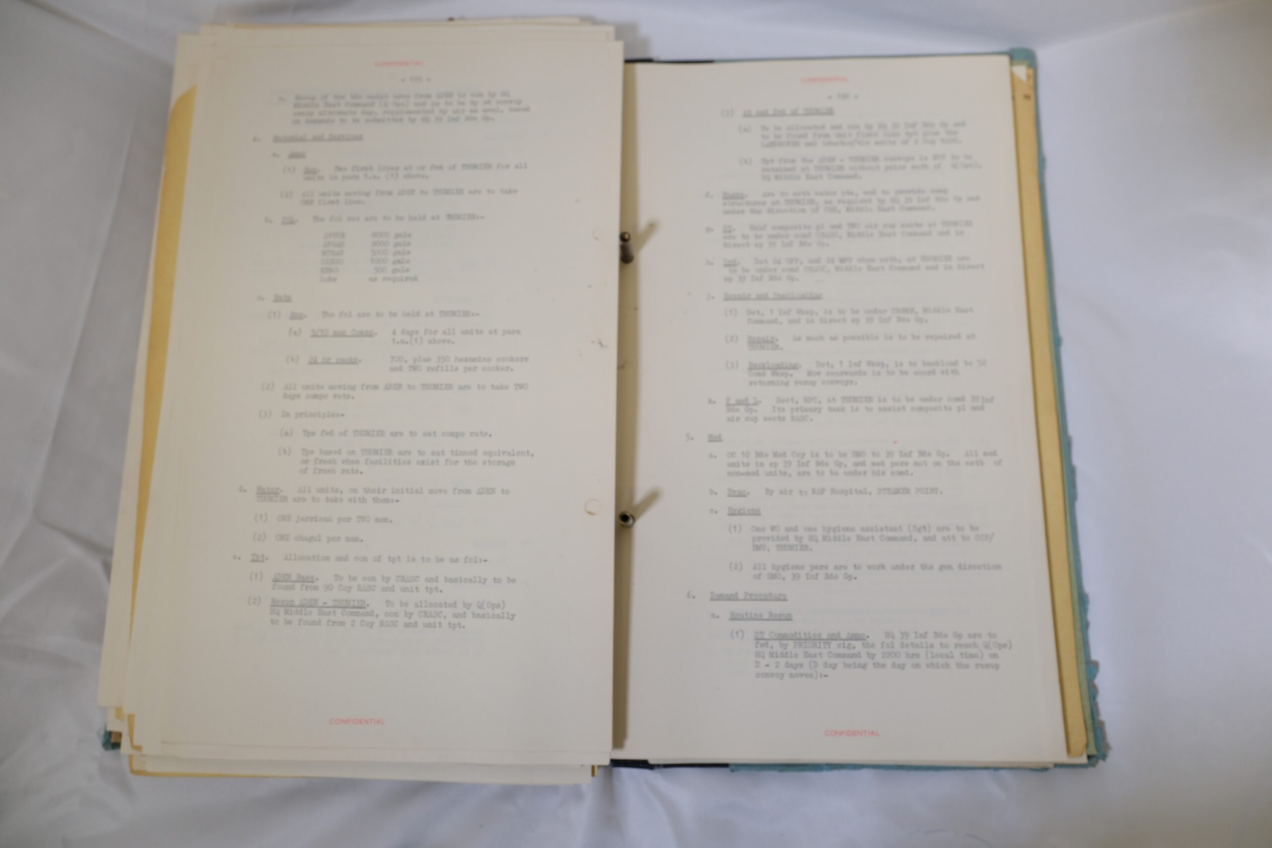 Operations in Radfan 1964 operations guide notes - Royal Anglian Regiment