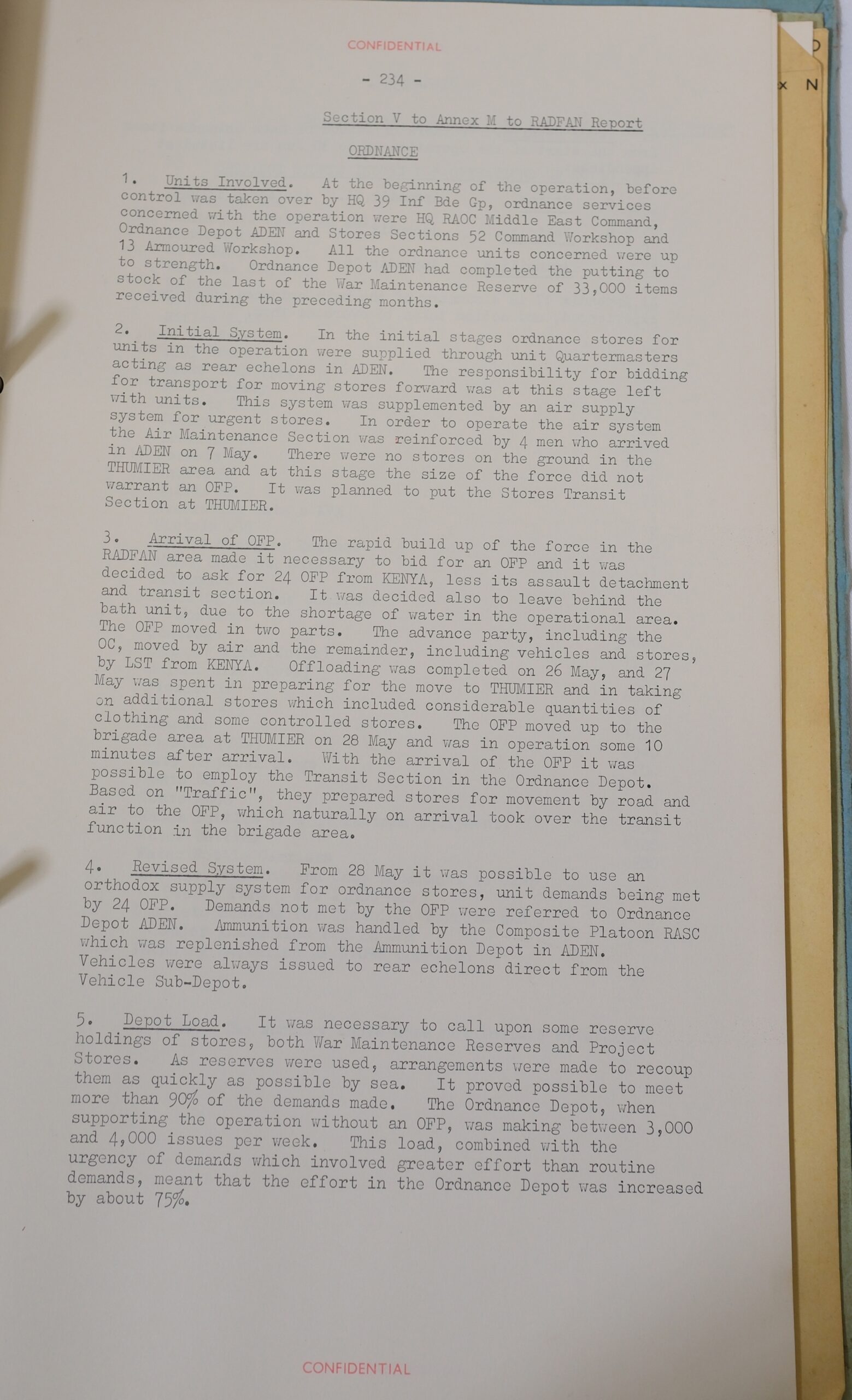 Operations in Radfan 1964 operations guide notes - Royal Anglian Regiment