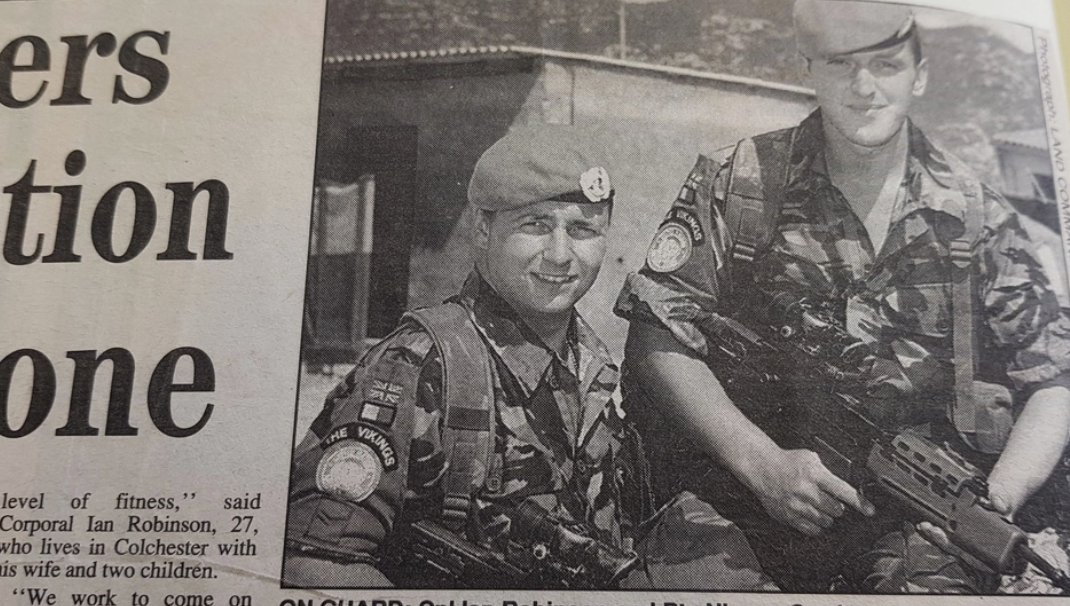 1st Battalion (Vikings) Royal Anglian Regiment, on their UN tour in ...