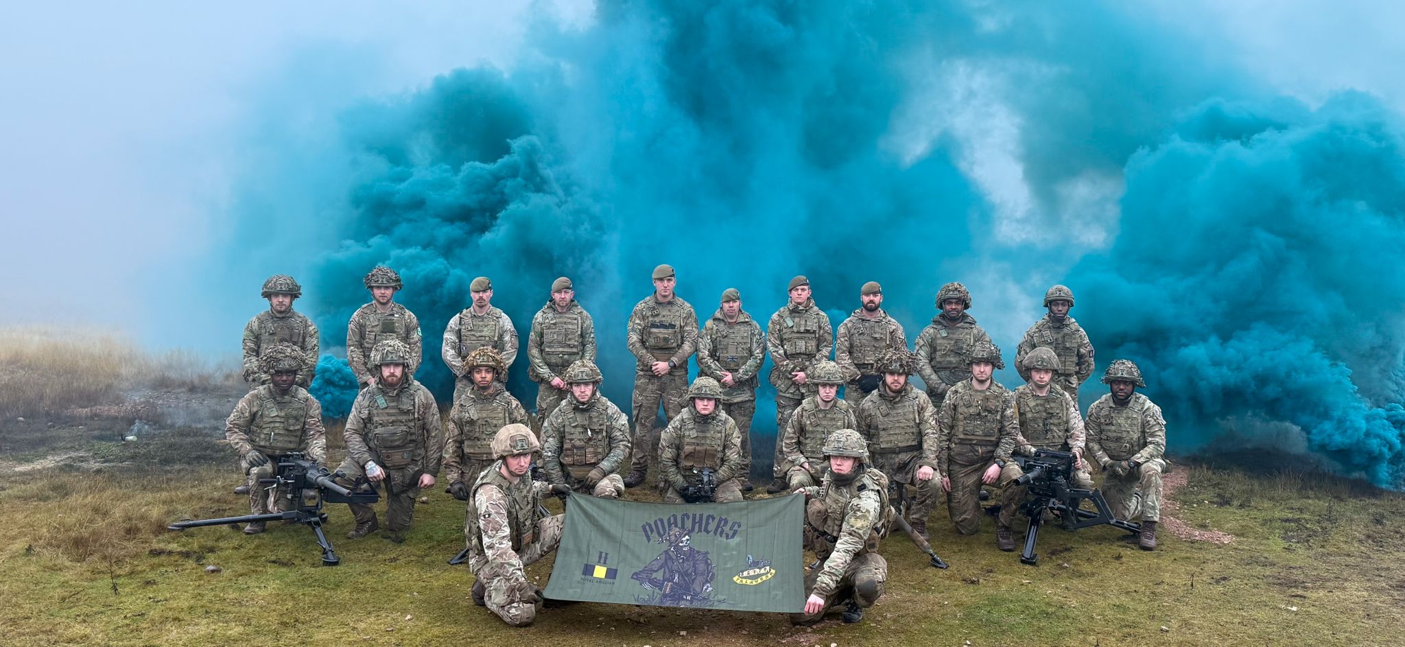 Machine Gun Platoon Cadre in Warcop - Royal Anglian Regiment