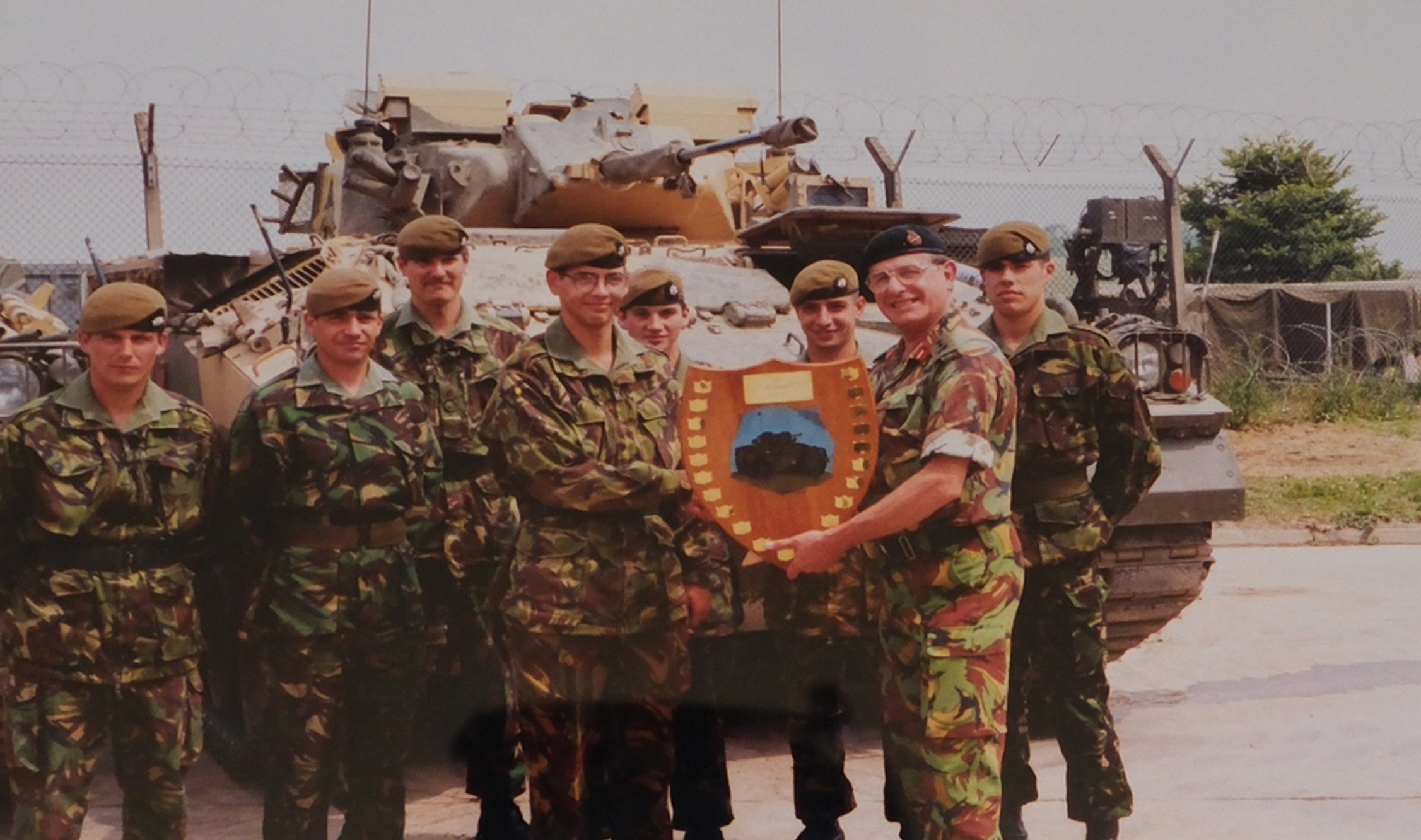 Lt Col David Clements 2nd Battalion Royal Anglian Regiment with General ...