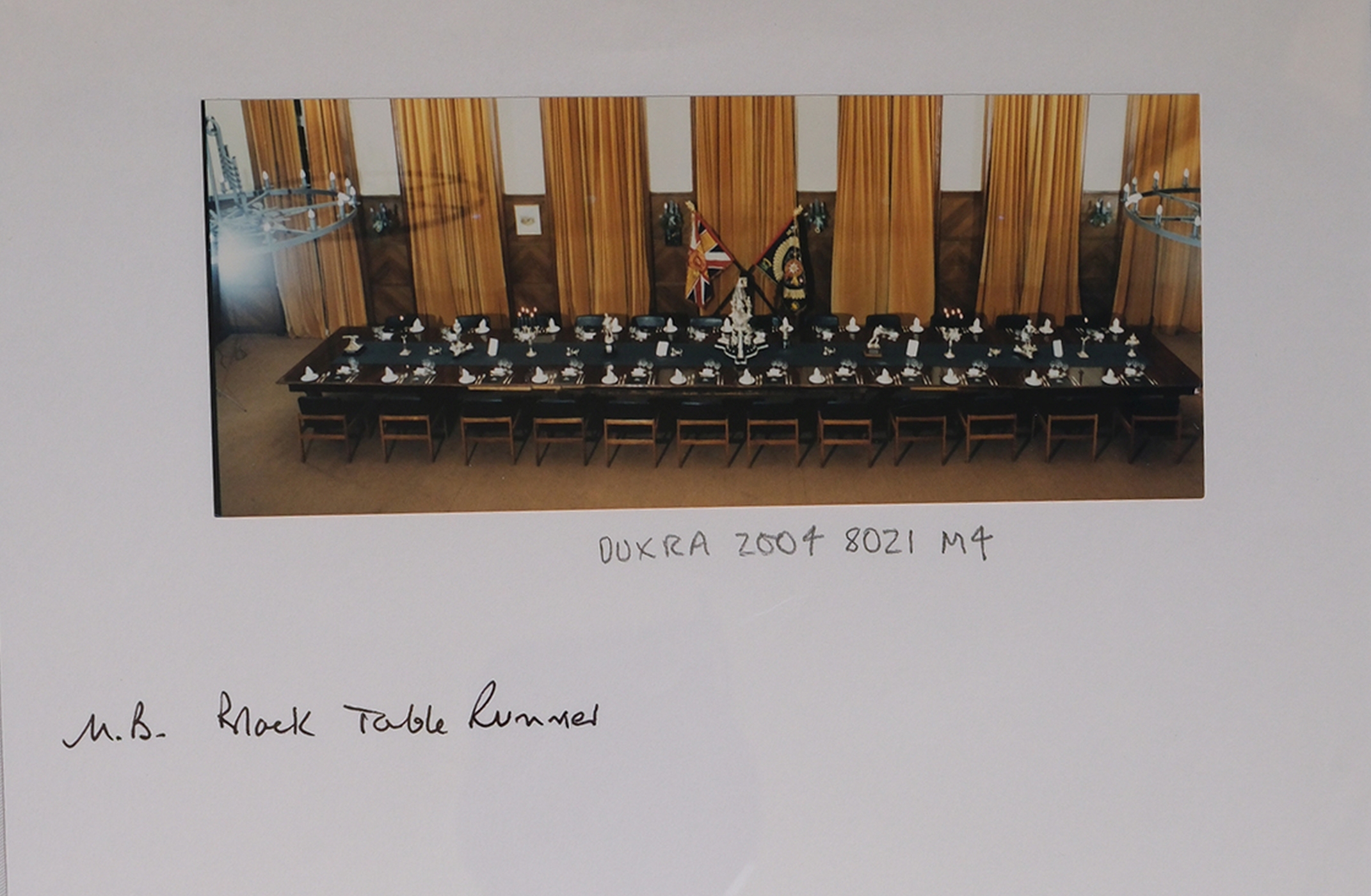 Layout for Officers' Mess Dinner table 2nd Battalion Royal Anglian ...