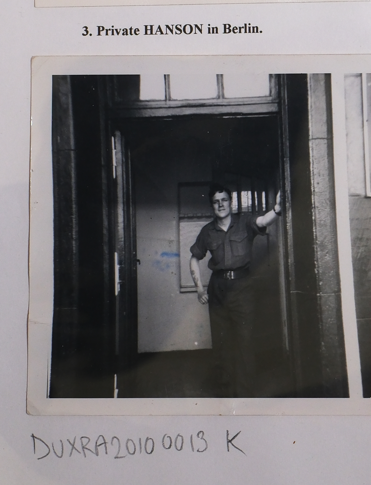 Bandsman Mick Hull in Berlin 1967-68 - Royal Anglian Regiment