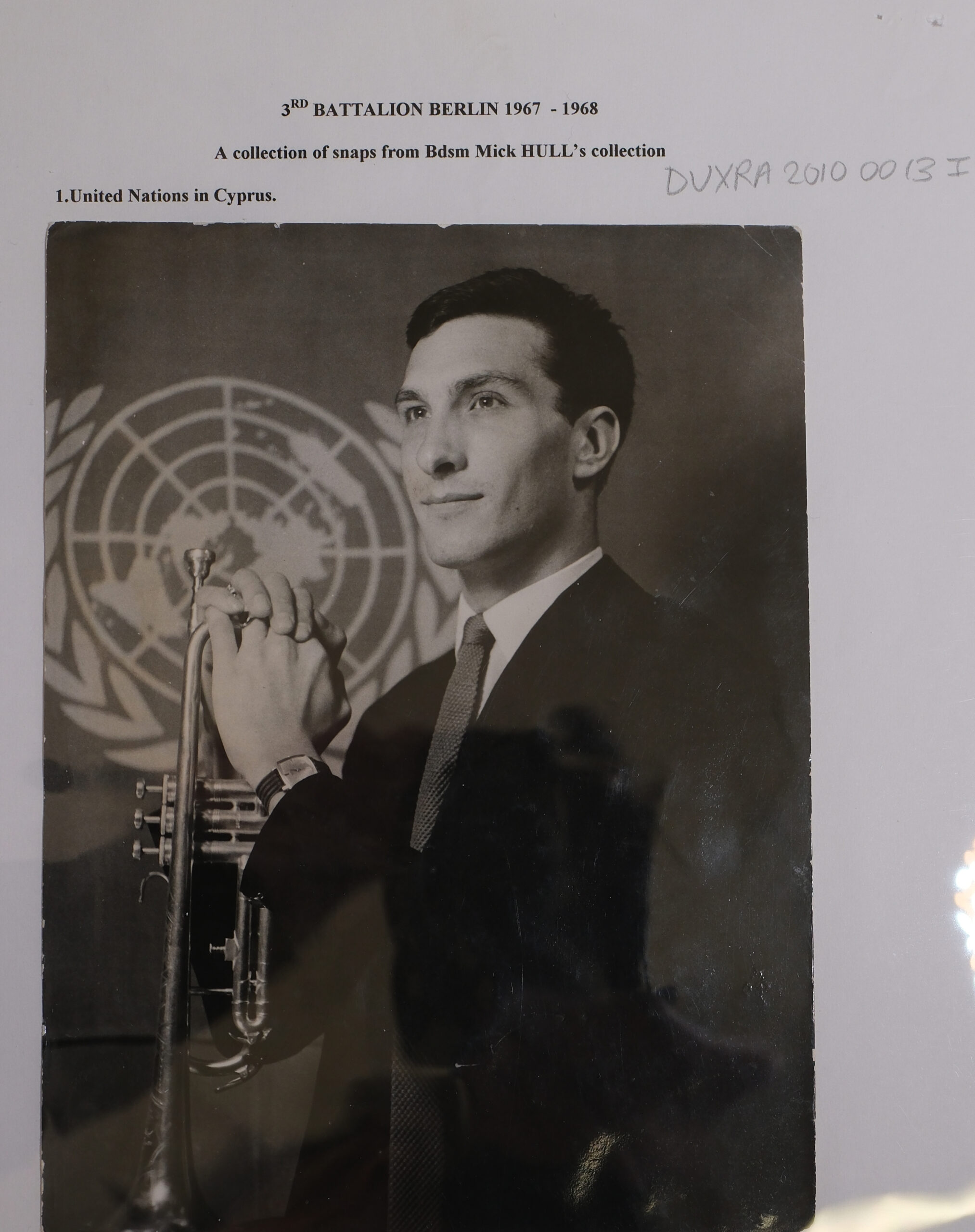 Bandsman Mick Hull in Berlin 1967-68 - Royal Anglian Regiment