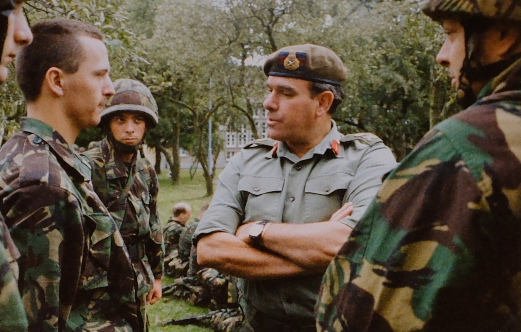 Major General Hugh Michael Rose visits the 2nd Battalion Royal Anglian ...