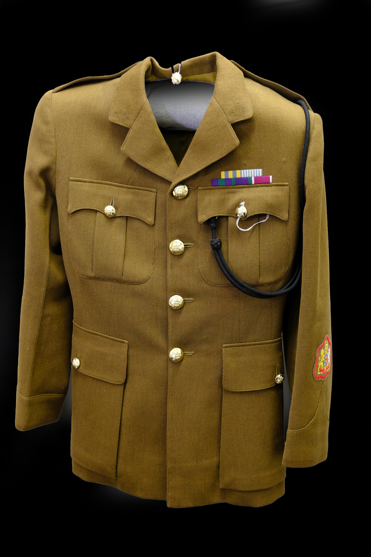 British Army No.2 Dress with 2nd Battalion Royal Anglian Regiment with black lanyard. - Royal ...