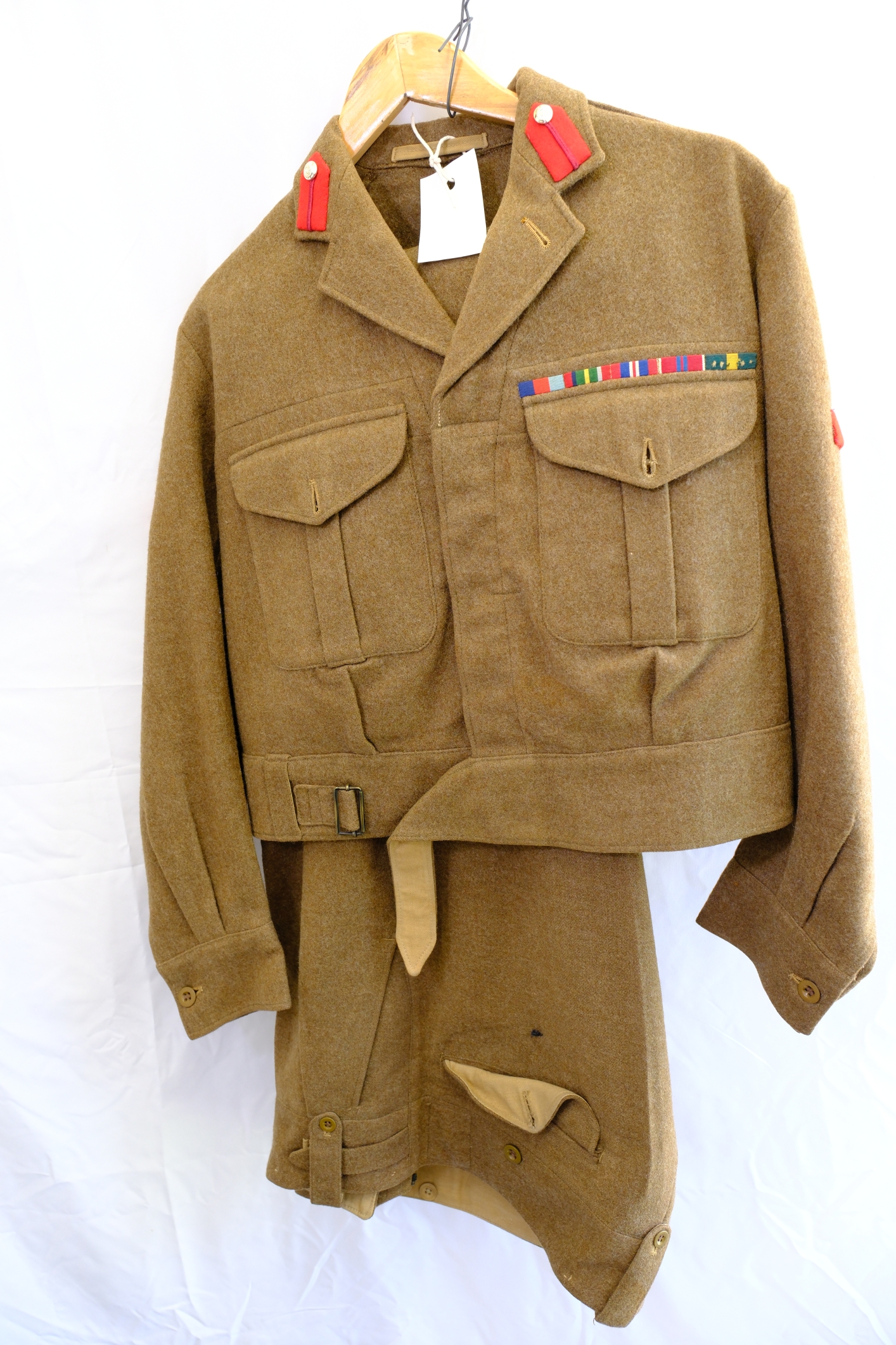 British Army Battle Dress Jacket and trousers - East Anglian Regiment - Royal Anglian Regiment