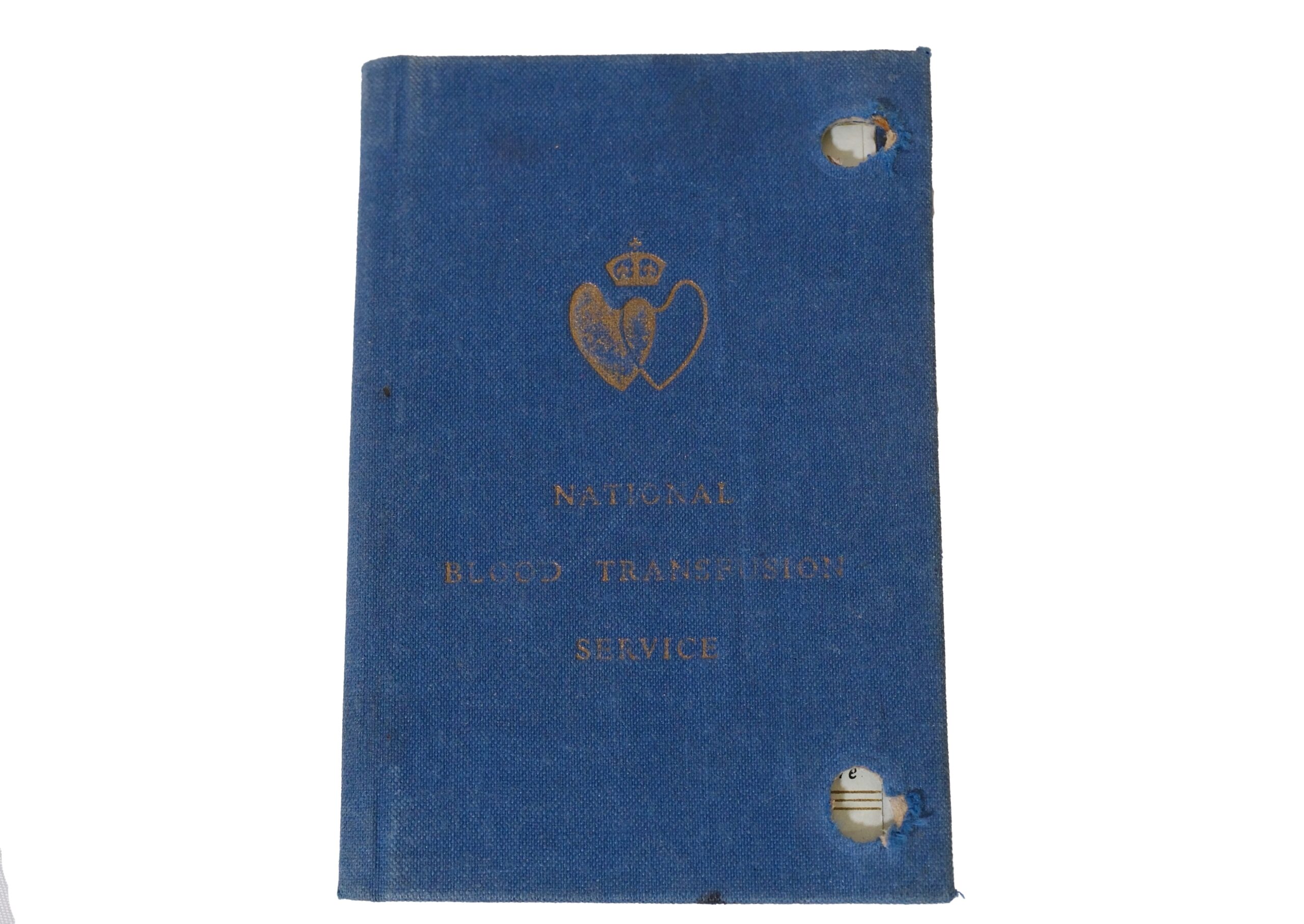National Blood Transfusion book - Royal Anglian Regiment