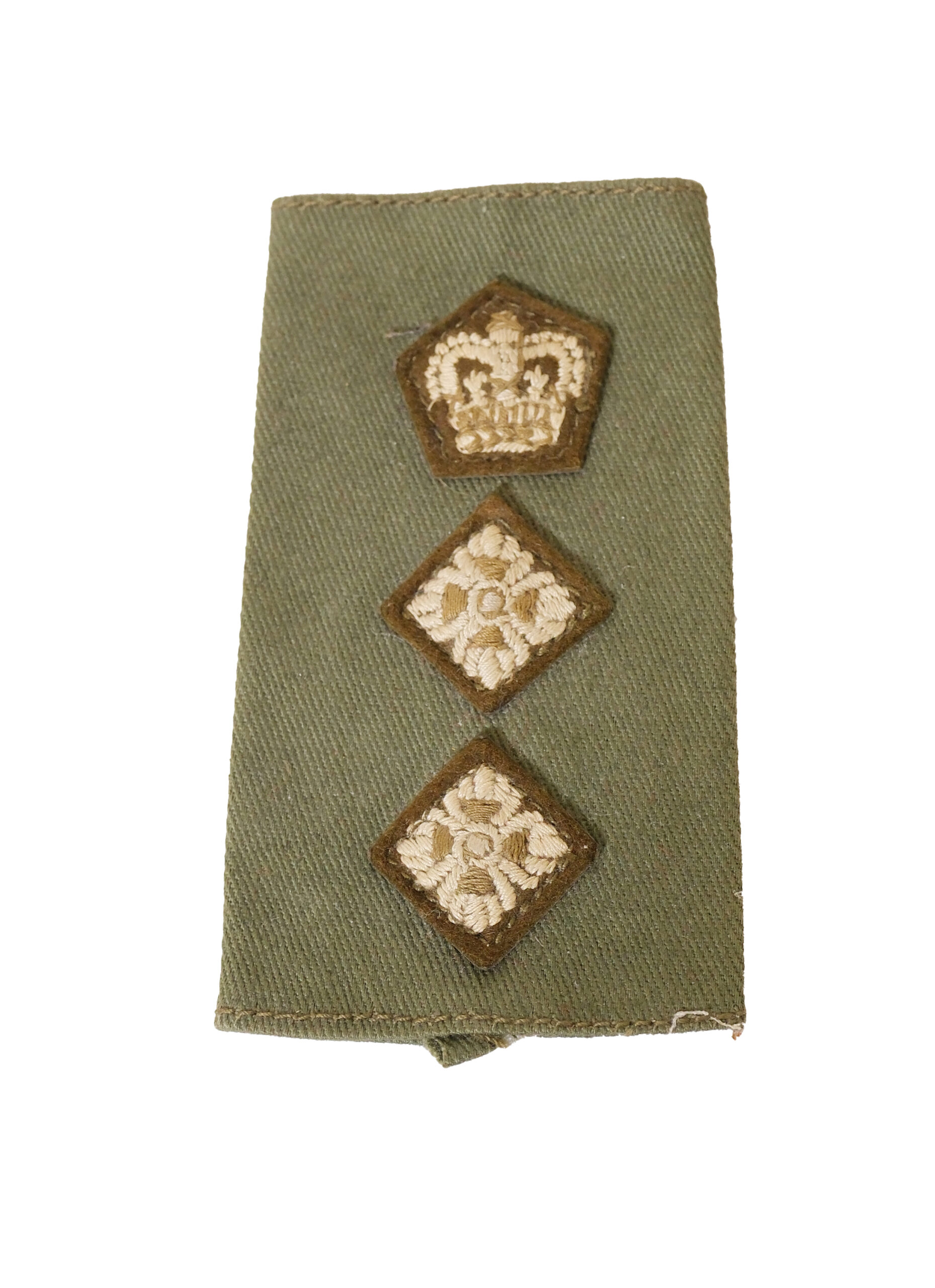 British Army Colonel rank slide on plain green slide - Royal Anglian ...