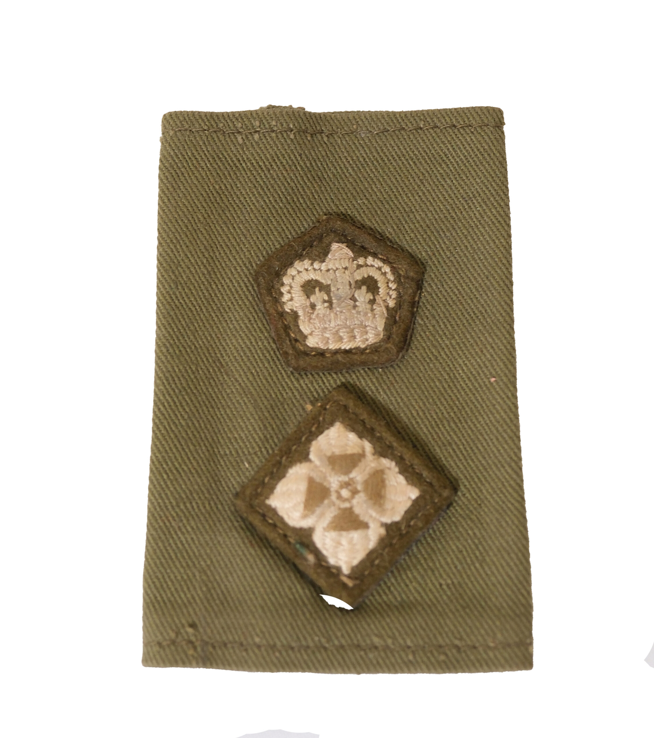 British Army Lieutenant Colonel rank slide on plain green slide - Royal ...