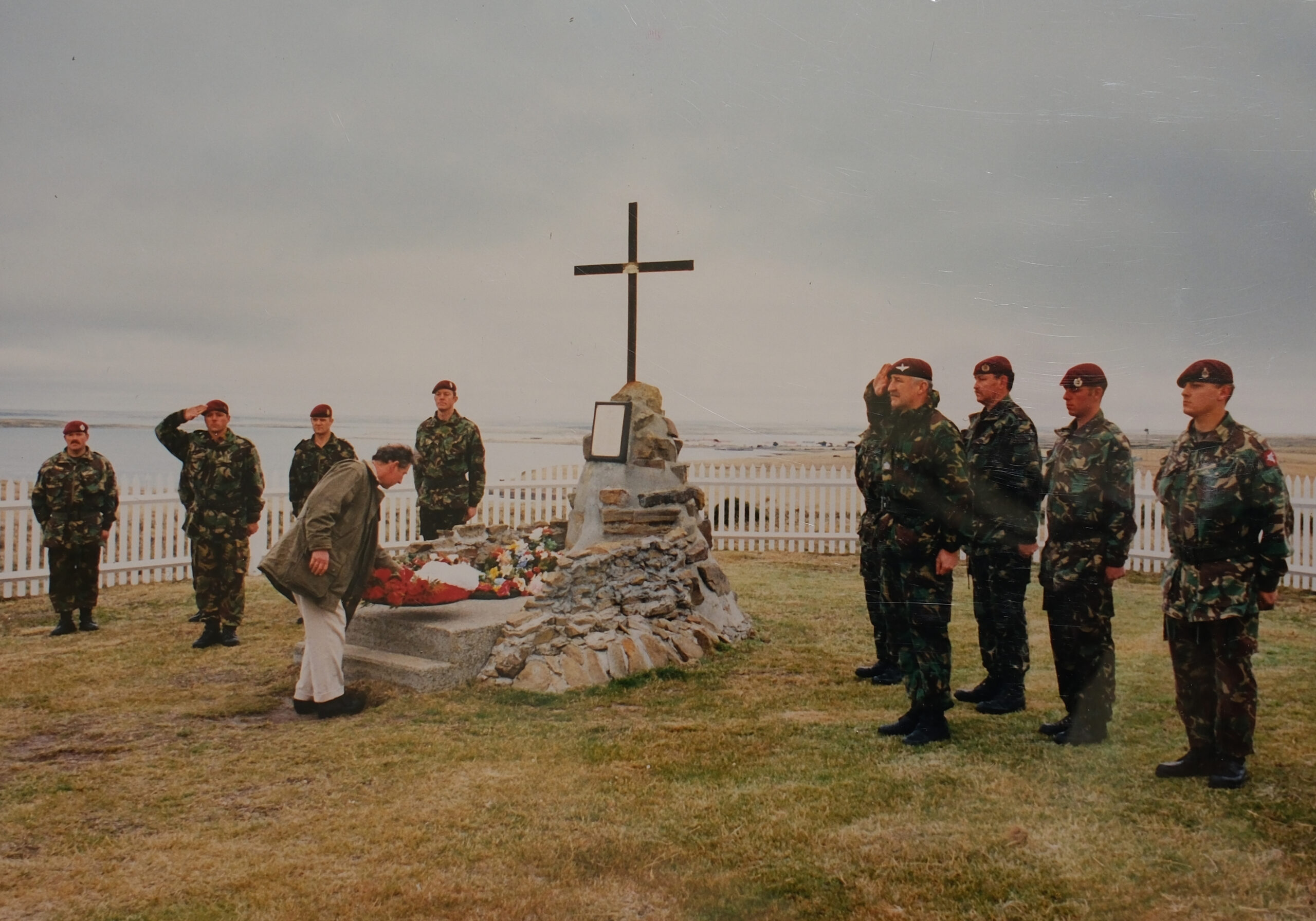 HRH The Prince of Wales visits the 2nd Battalion in the Falklands - Royal Anglian Regiment