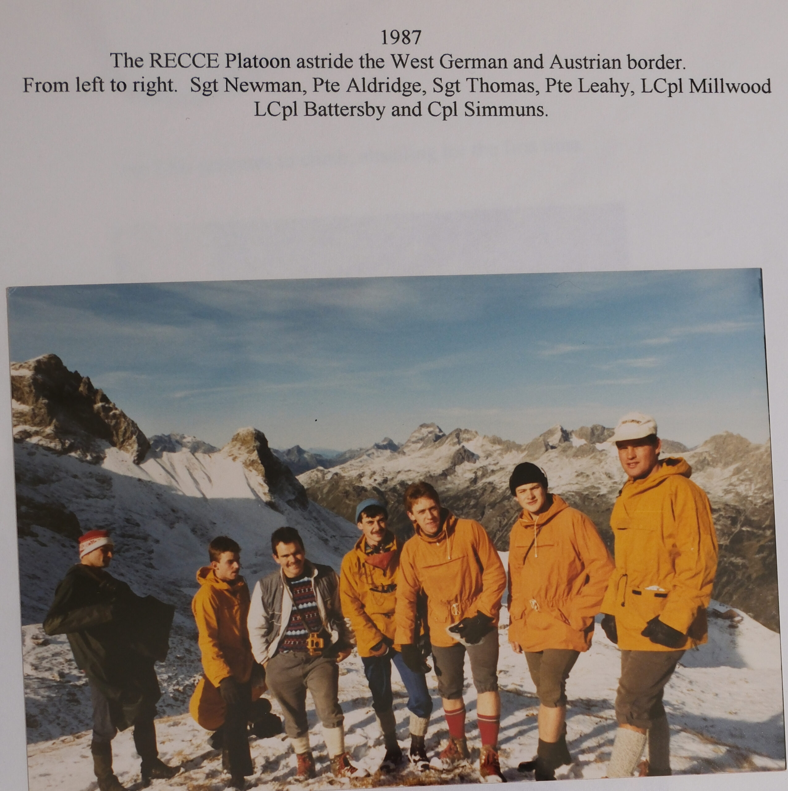 Poachers at the German Austria border in 1987 - Royal Anglian Regiment