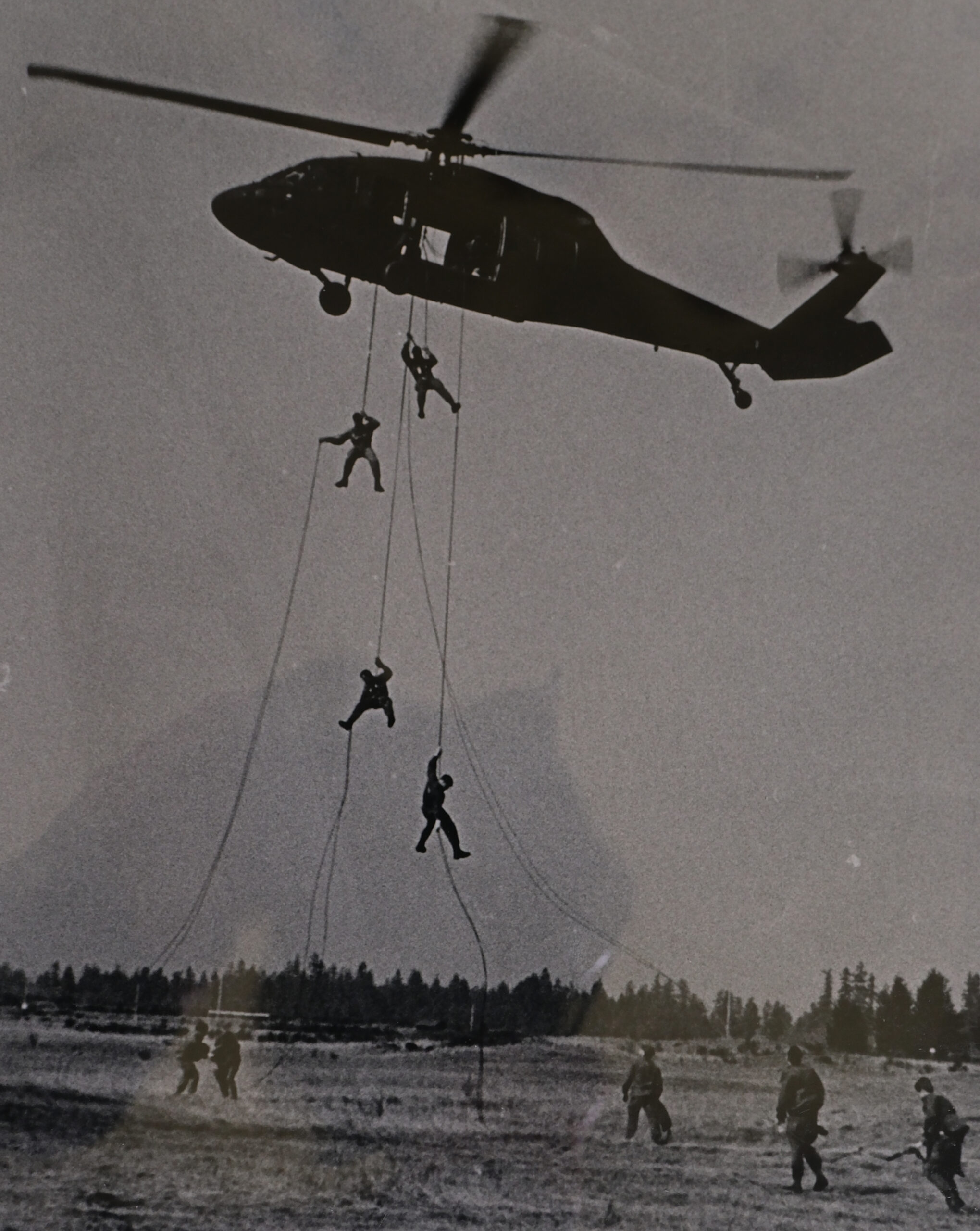 Abseiling from a Helicopter - Royal Anglian Regiment