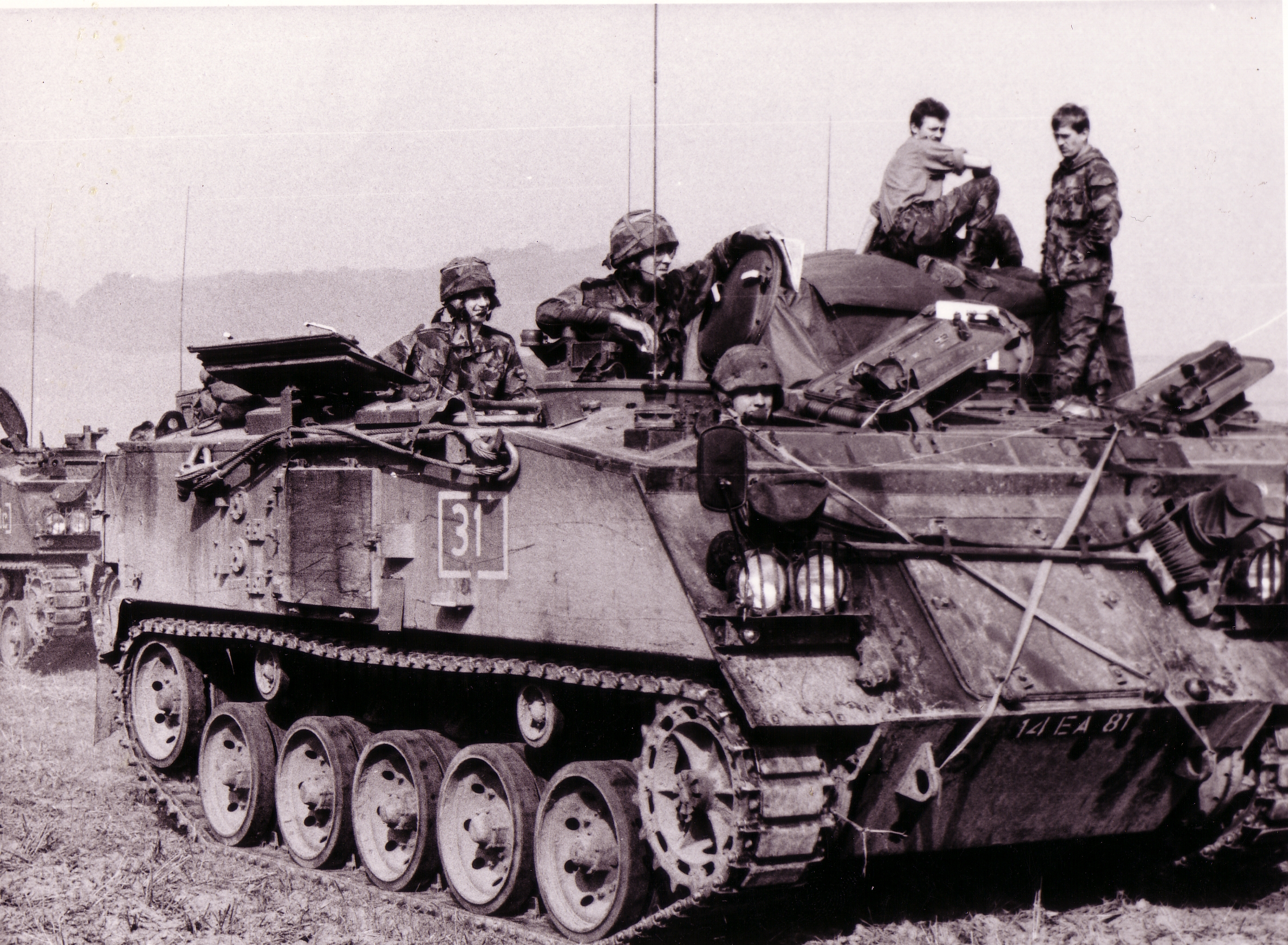 On Exercise in Paderborn, Germany, 1971 - Royal Anglian Regiment