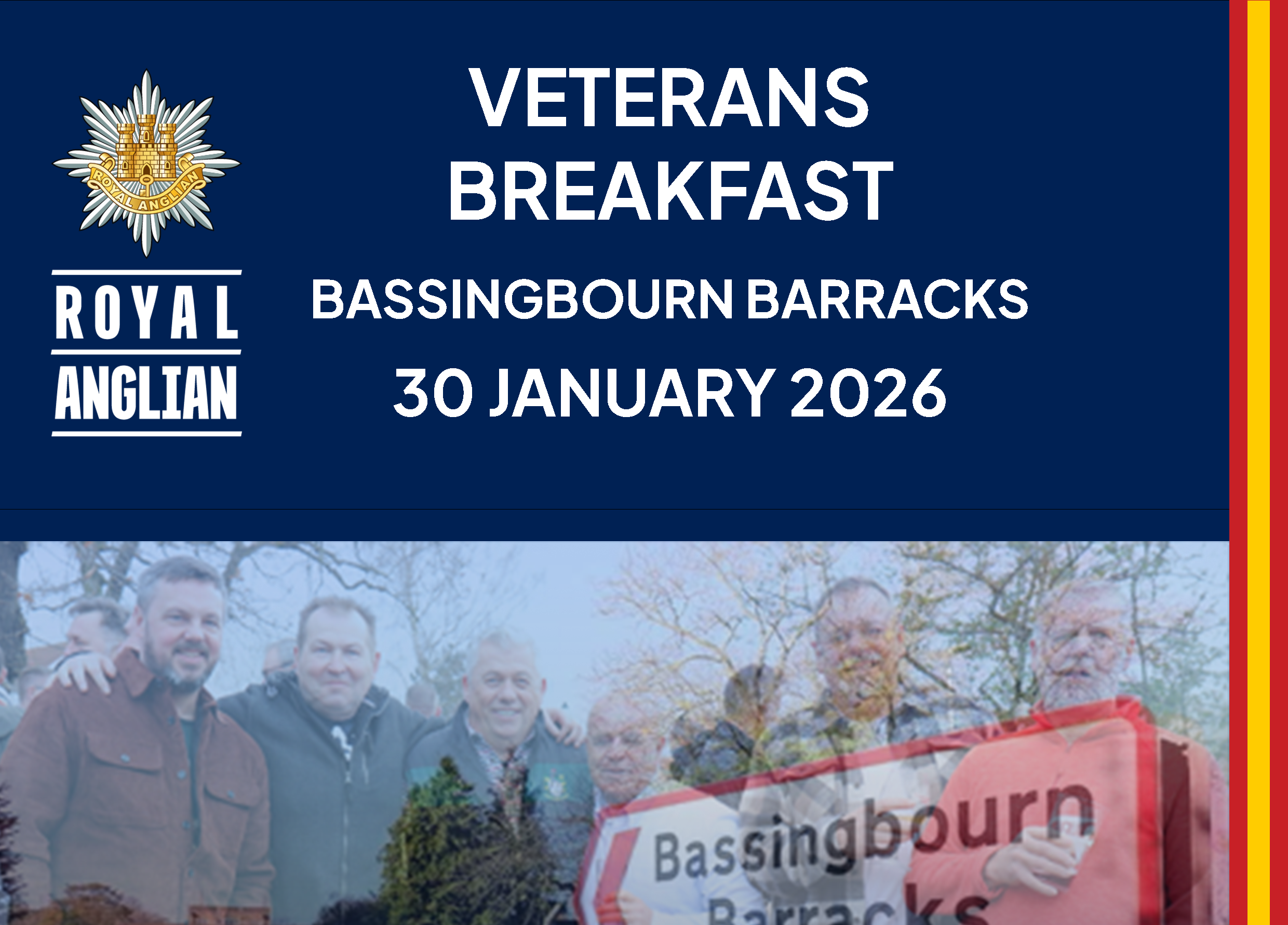 Veterans' Breakfast Bassingbourn Barracks - 30 January 2026 - Royal ...